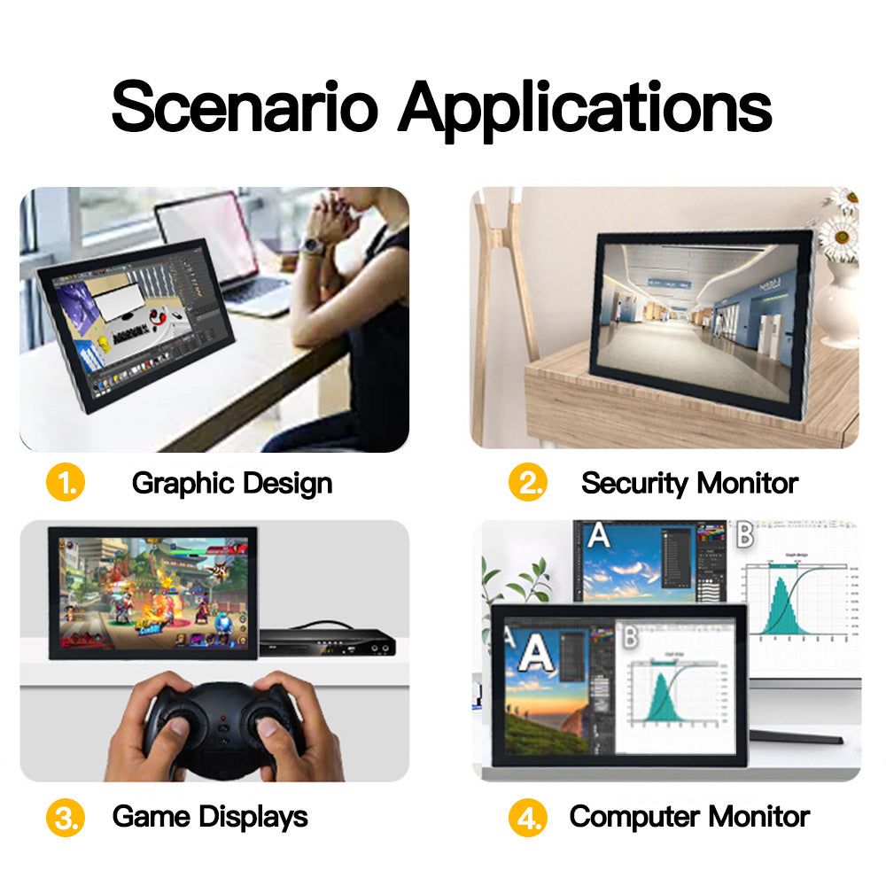 LESOWN N190-E03S/N190-E04T 19 inch Widescreen Industrial Monitor VESA ...