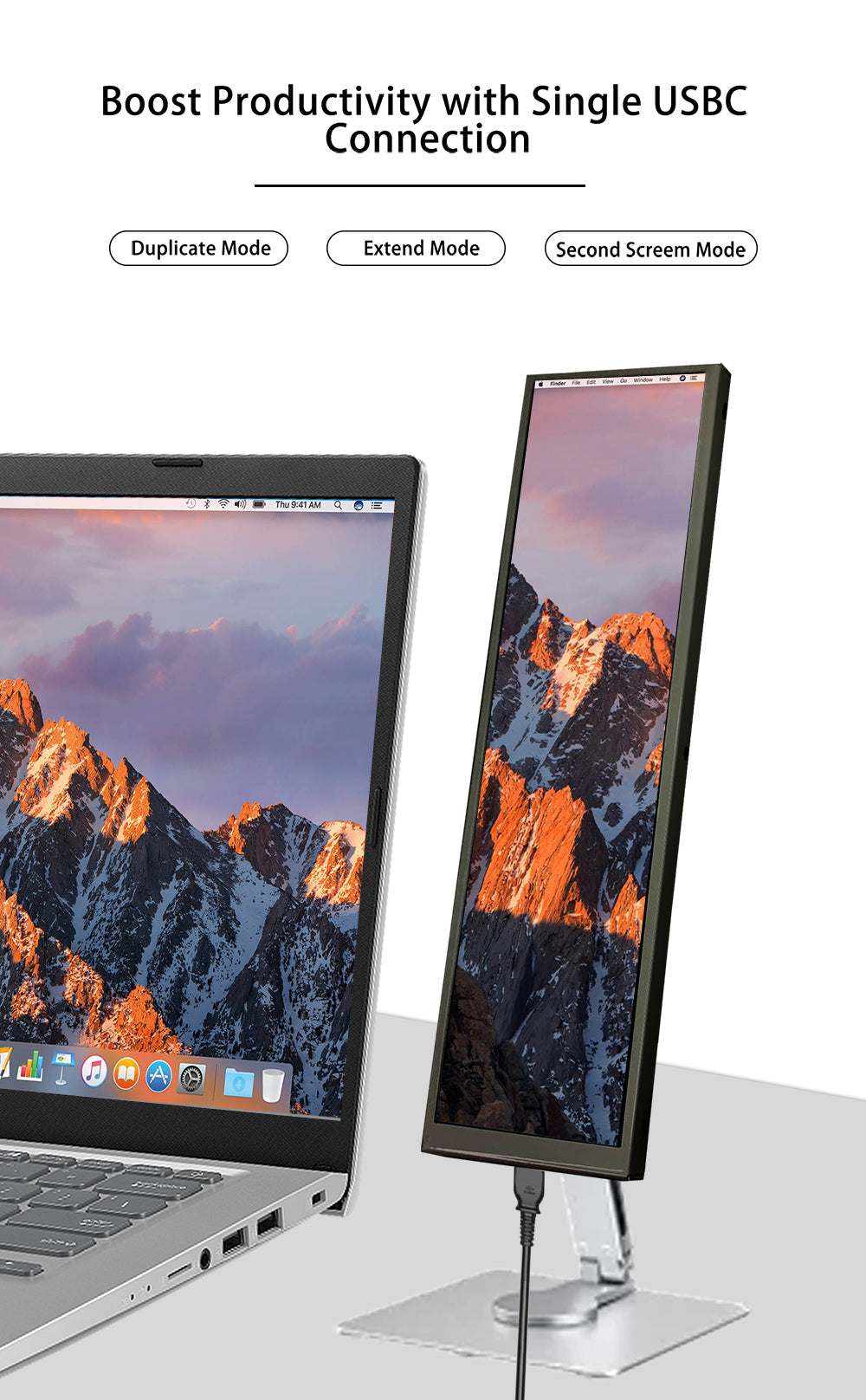 LESOWN P88/P88-T 8.8 inch Long LCD Panel Display Touchscreen 1920x480 ...